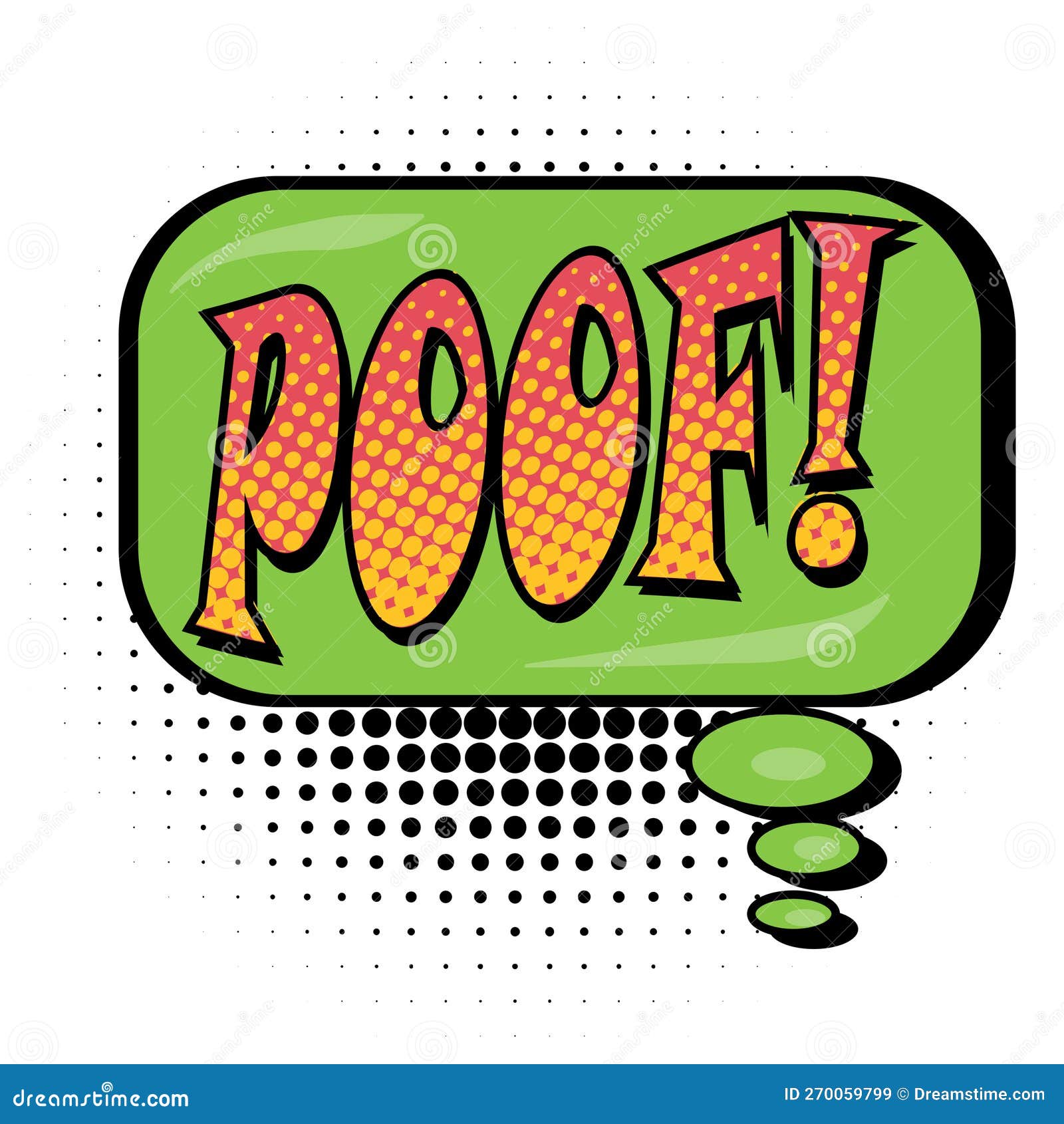 Poof Comic Text Vector Illustration Stock Illustration - Illustration ...
