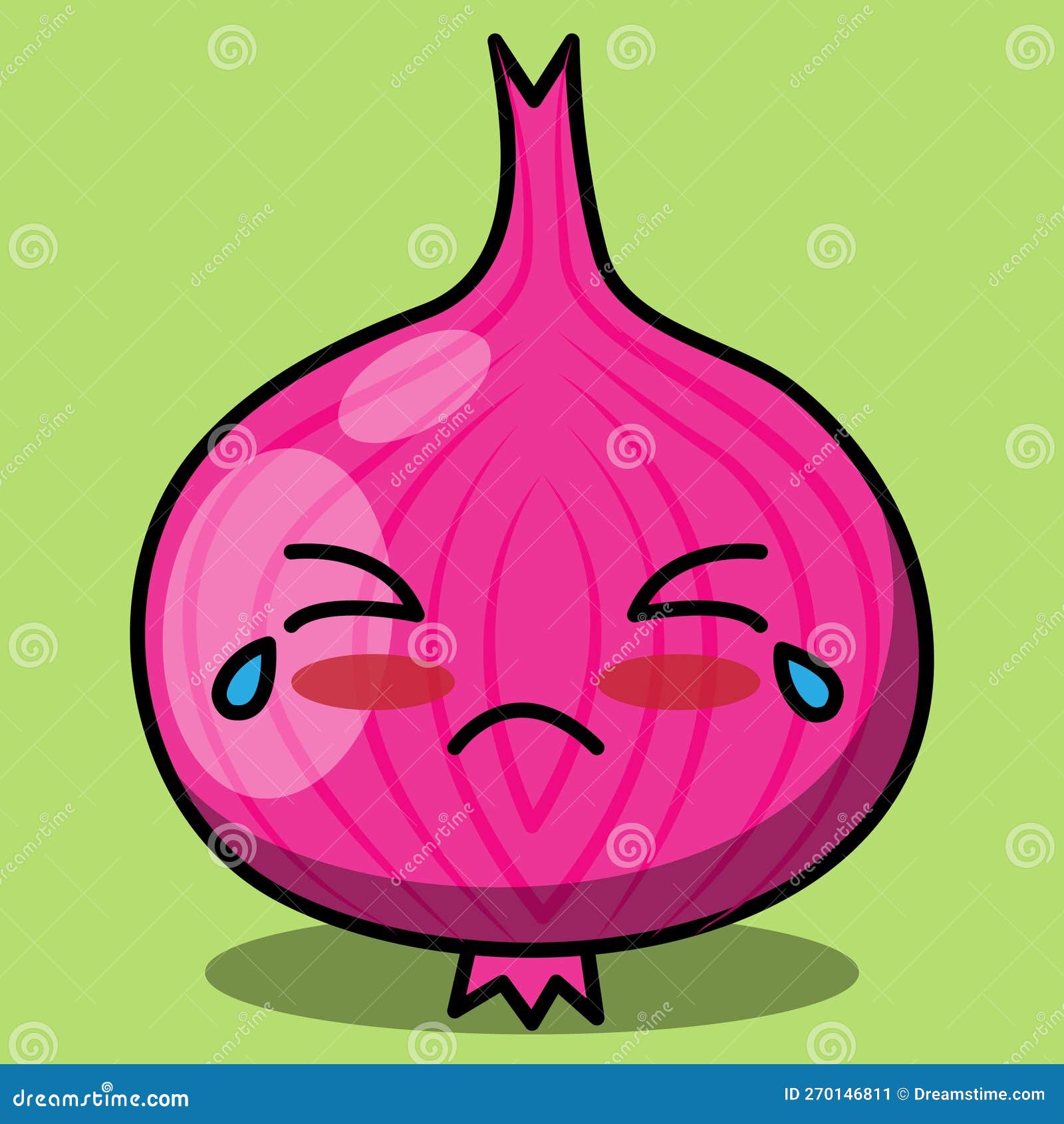 Cute Red Onion Cartoon Characters Set Royalty-Free Stock Photography ...
