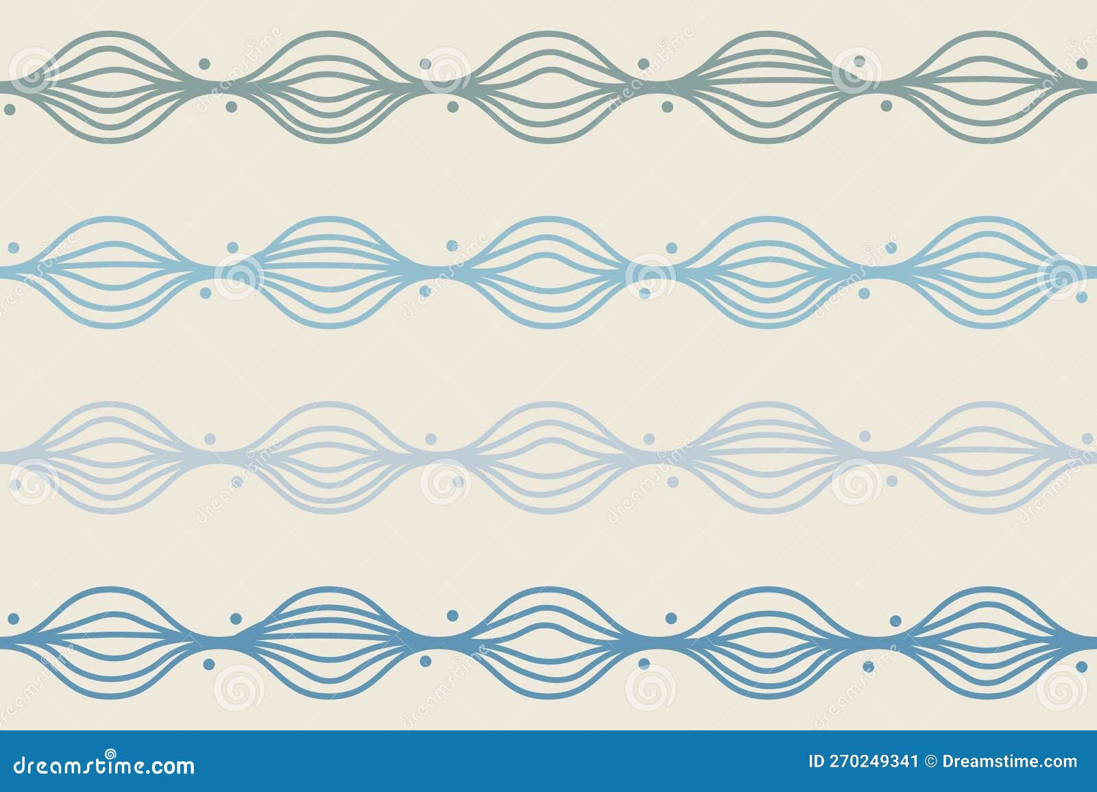 Simple Oval Ogee Seamless Repeat Pattern. Beautiful Modern Ornament ...