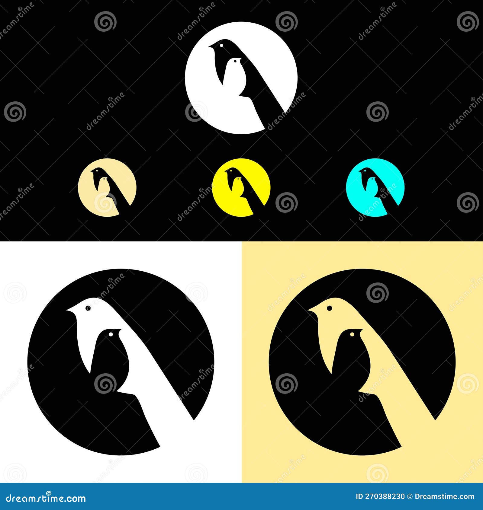 Bird Animal Vector Logo Template Design Stock Vector - Illustration of ...