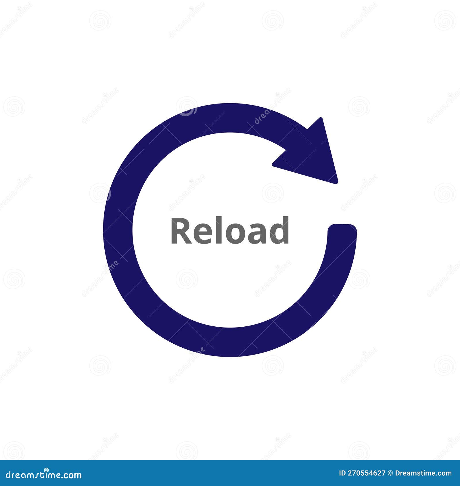 Rotating Circle Vector Icon . Stock Vector - Illustration of reset ...