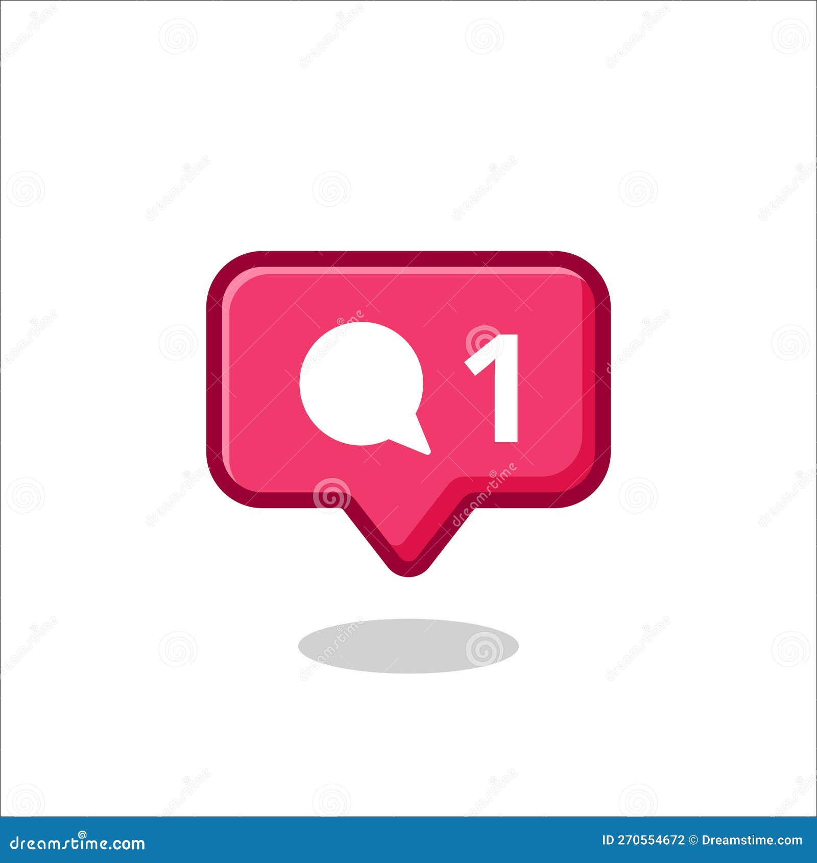 Social Media Comment Notification Icon Stock Vector - Illustration of ...