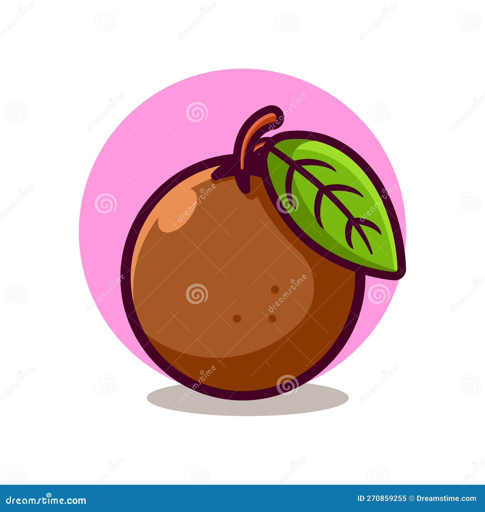 Sapodilla Fruit Cartoon Stock Illustrations – 192 Sapodilla Fruit ...