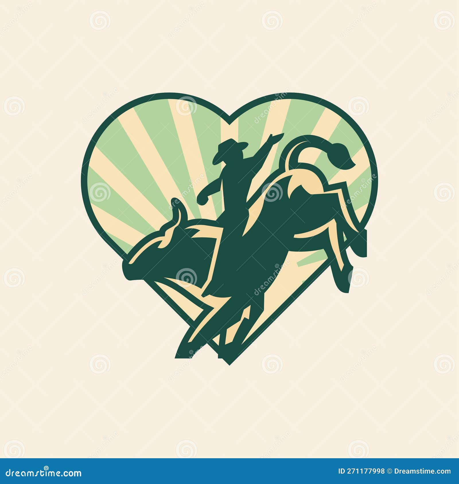 Love Rodeo Logo stock illustration. Illustration of style - 271177998
