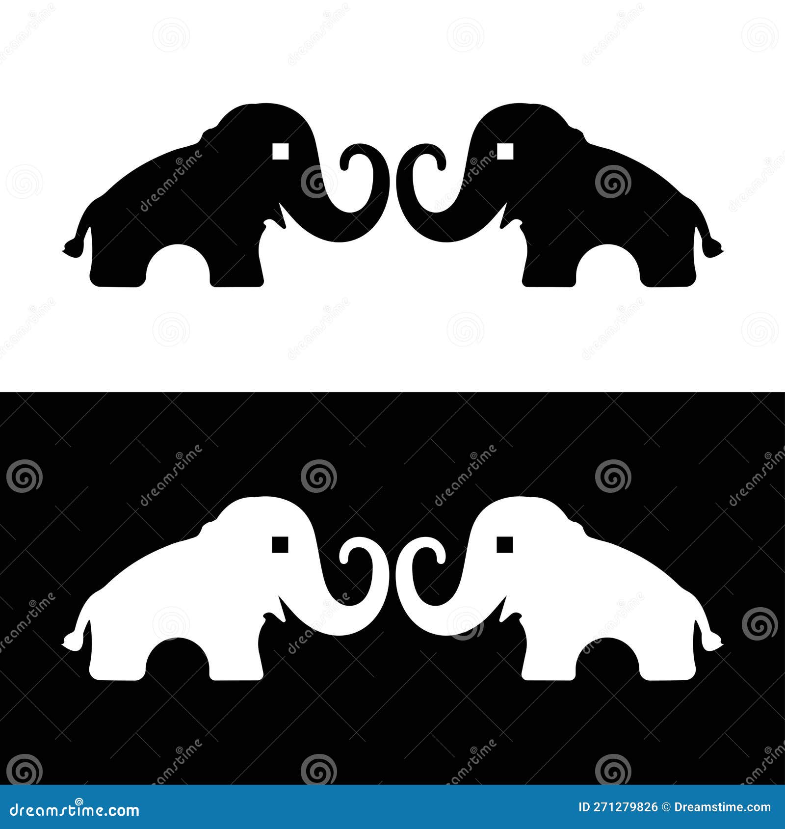 Elephant Animal Vector Logo Template Design Stock Vector - Illustration ...