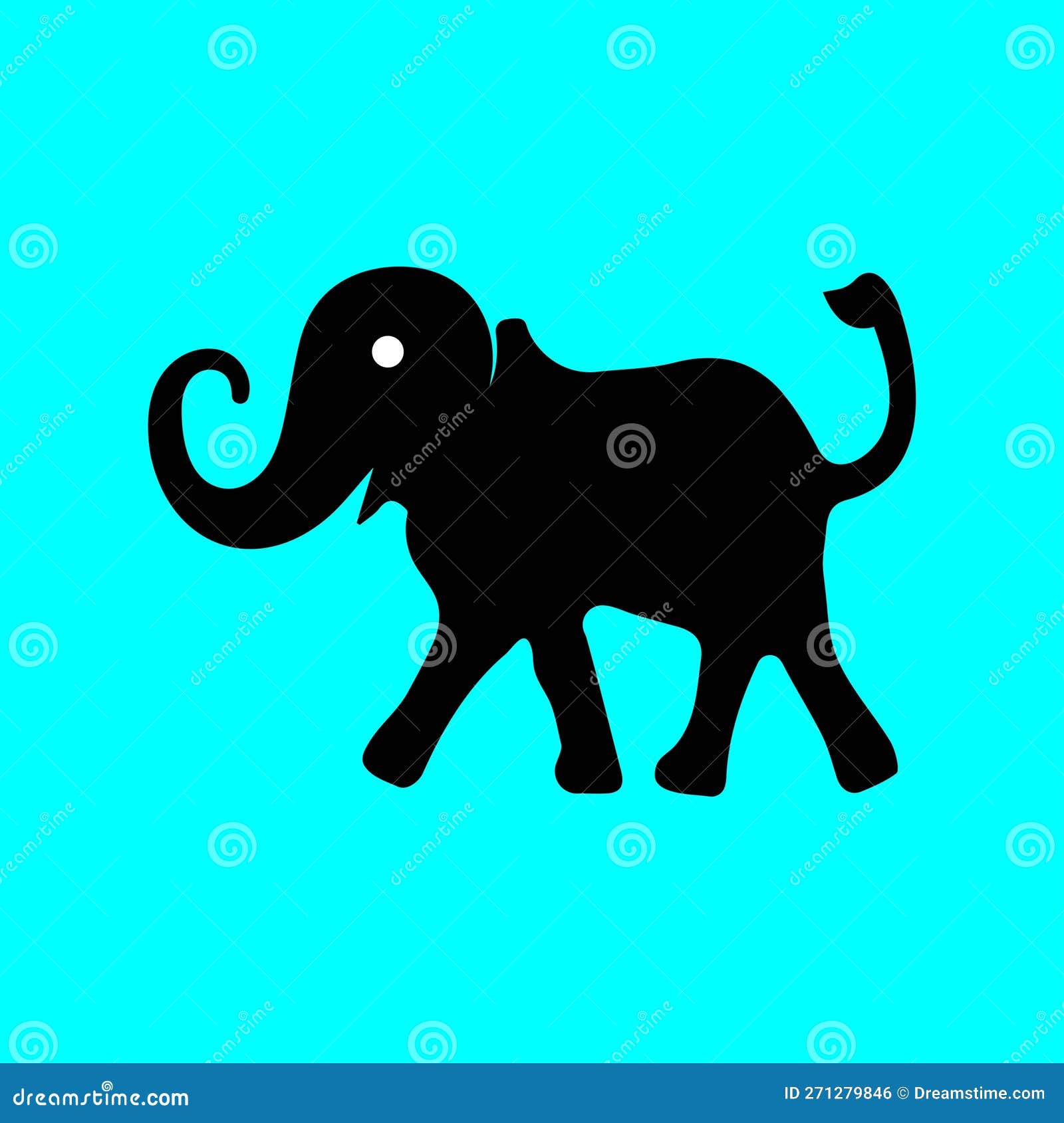 Elephant Animal Vector Logo Template Design Stock Vector - Illustration ...