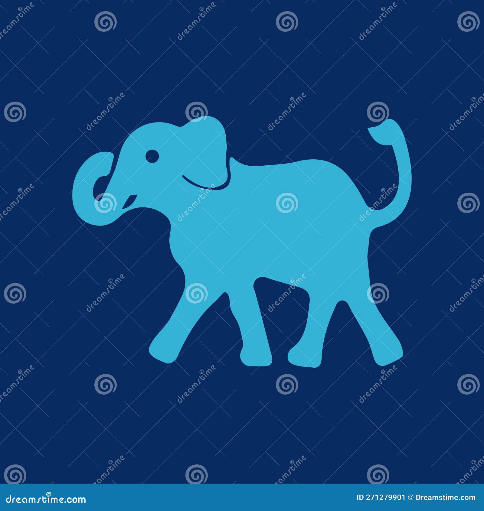 Elephant Animal Vector Logo Template Design Stock Vector - Illustration ...
