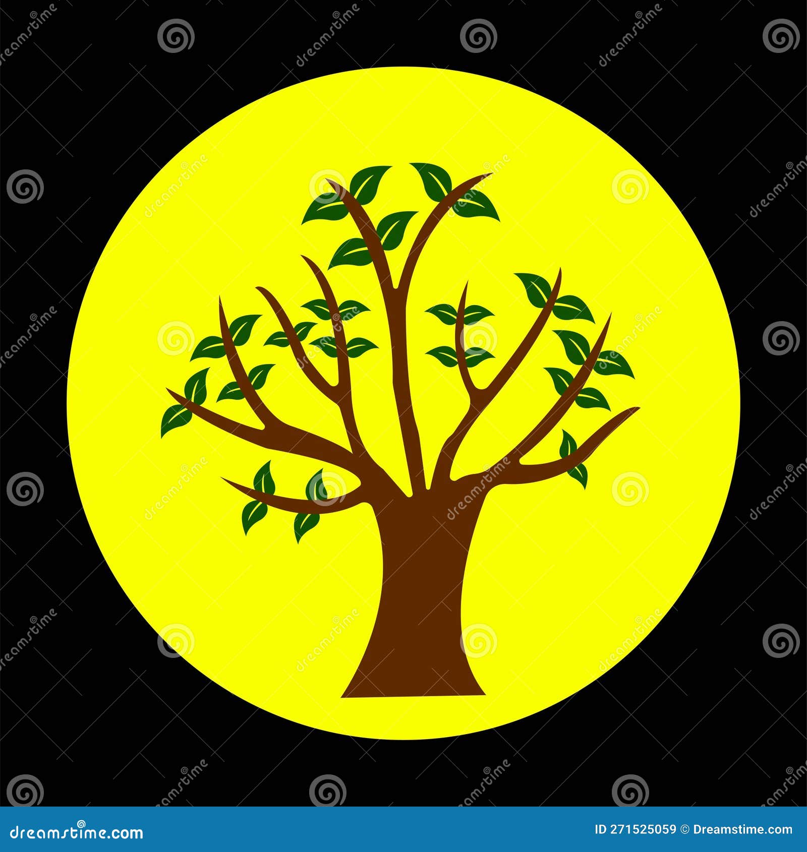 Nature Tree Leaf Vector Logo Template Design Stock Vector ...