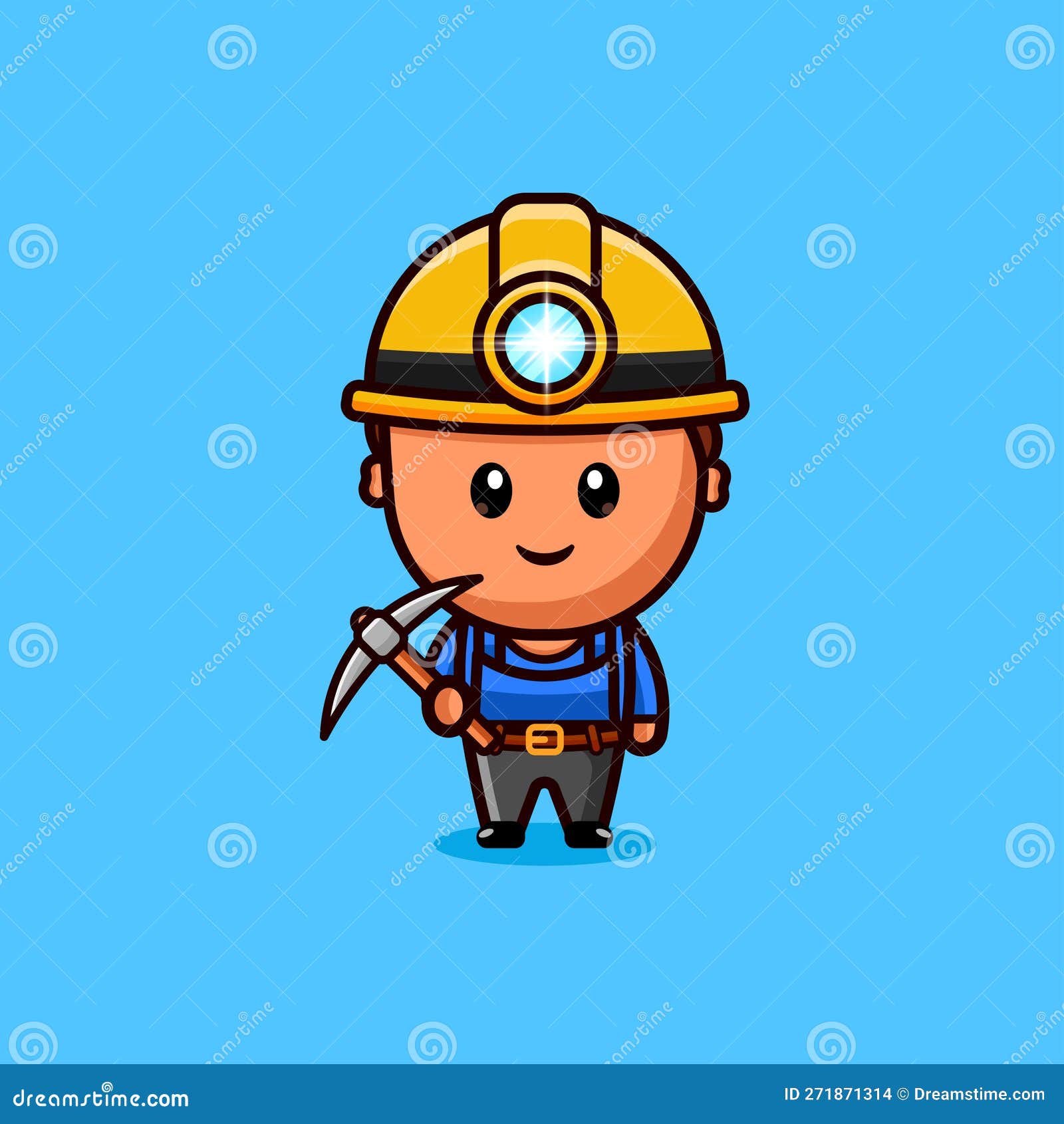 Mining worker vector stock vector. Illustration of energy - 271871314