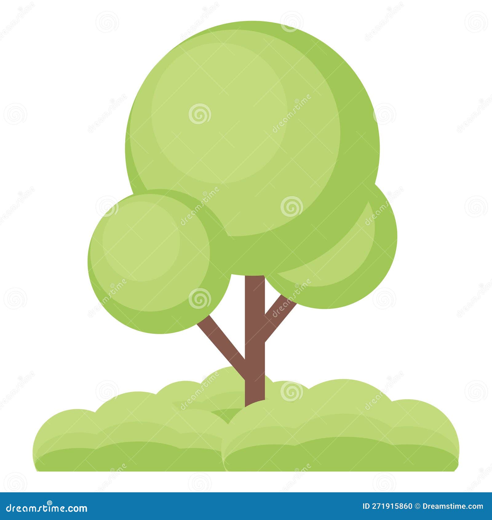 Green Tree Icon. Flat Illustration of Green Tree Vector Icon for Web ...