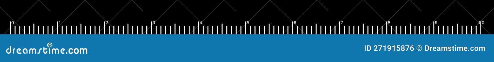 Black Ruler Icon with White Writing. Suitable for Use in Math and ...