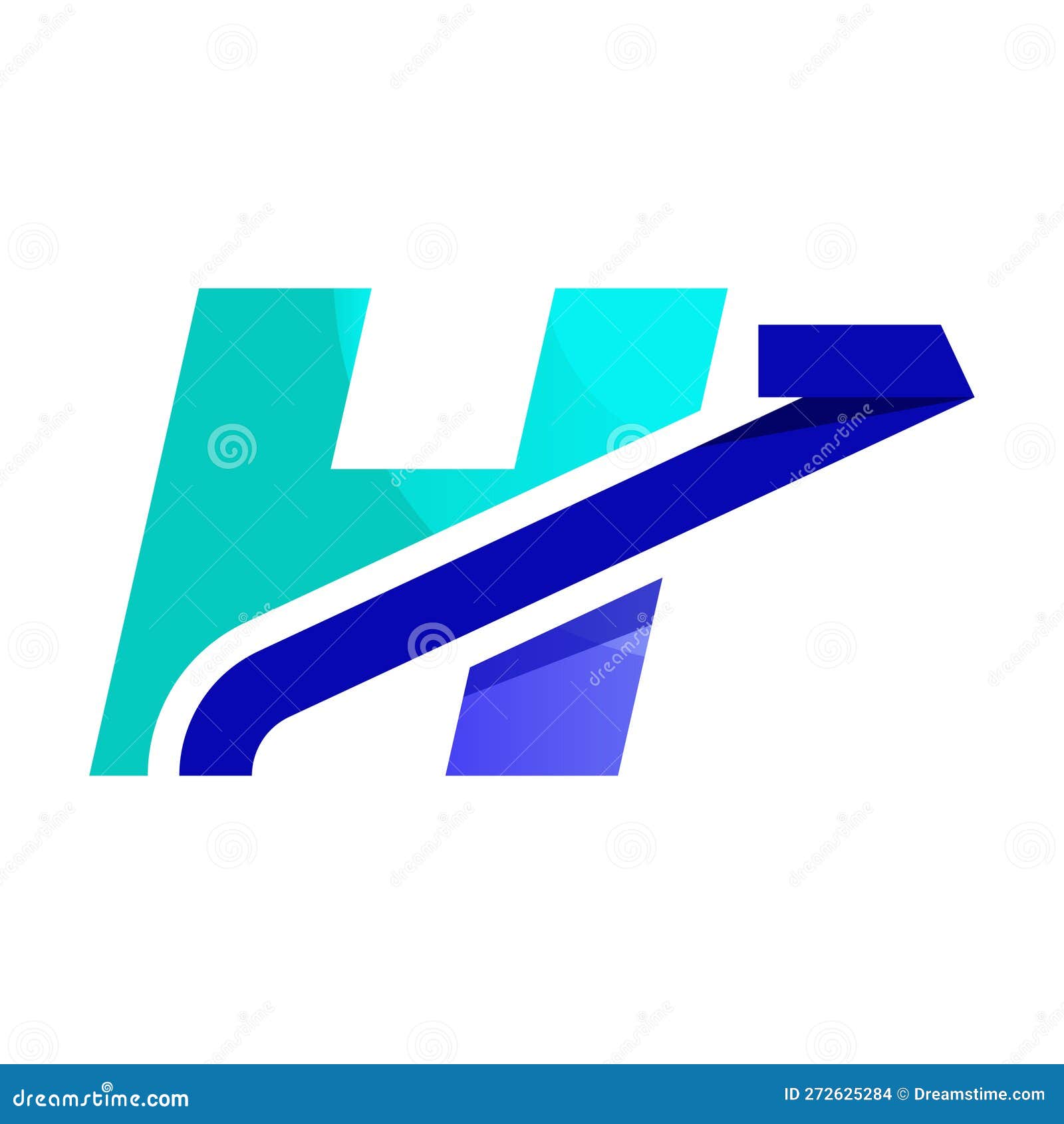 Alphabet H investment Logo stock illustration. Illustration of abstract ...