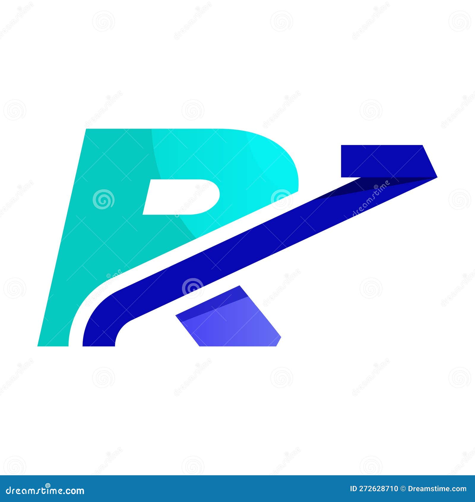 Alphabet R Investment Logo stock illustration. Illustration of identity ...