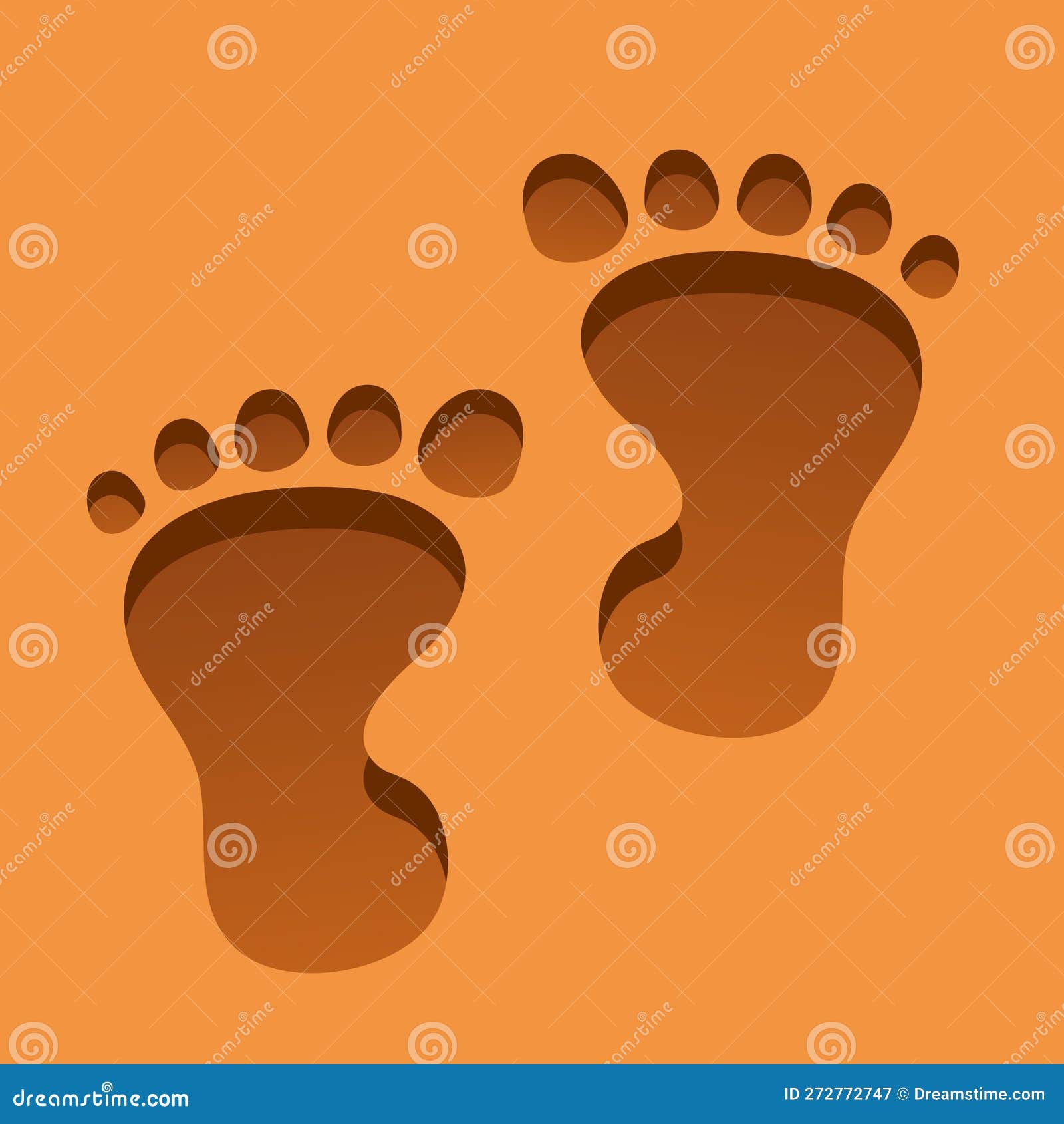 Sasquatch Footprint Vector