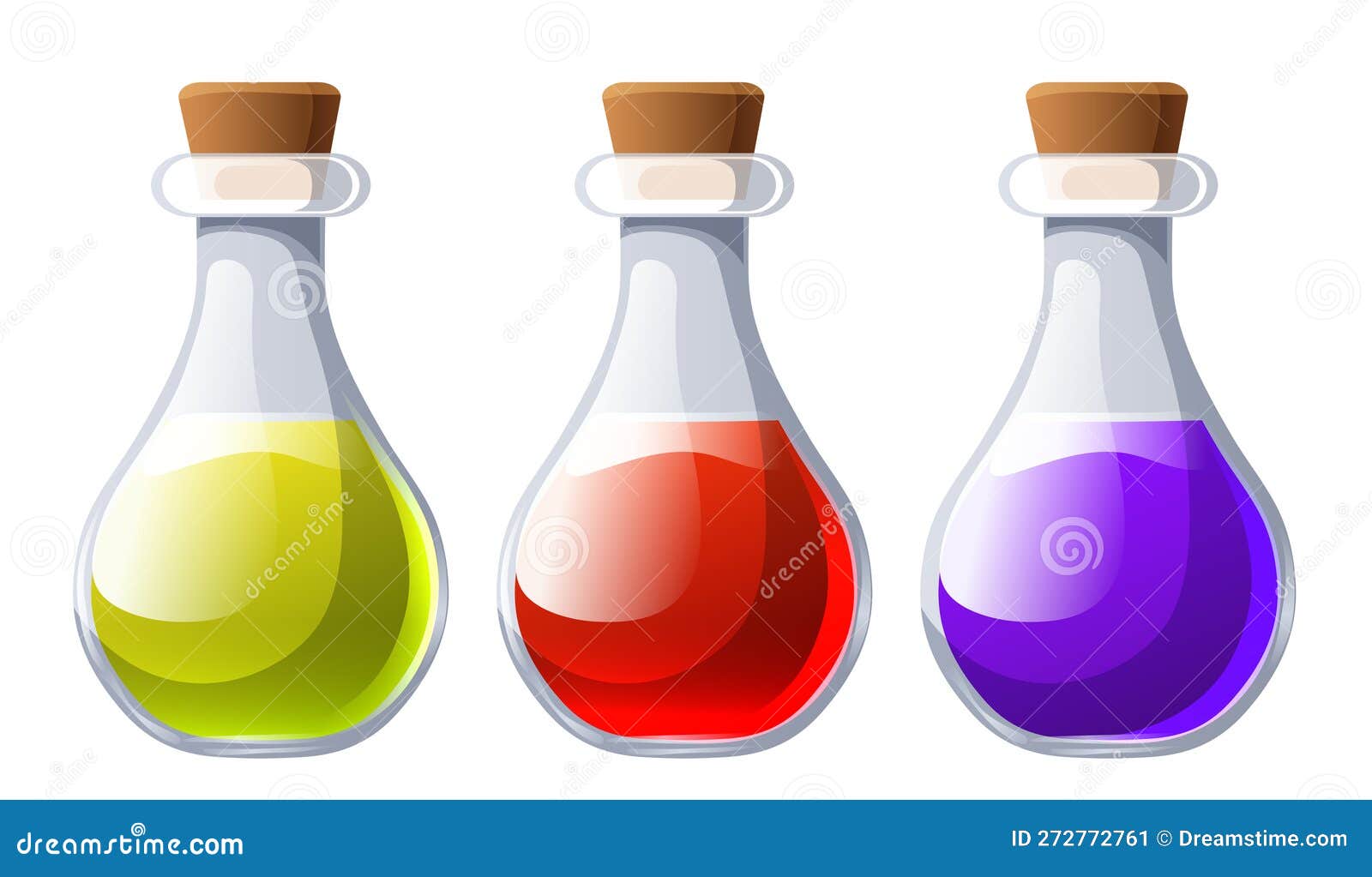 Potion In Scale With Stopper Line And Solid Icon, Halloween Concept ...