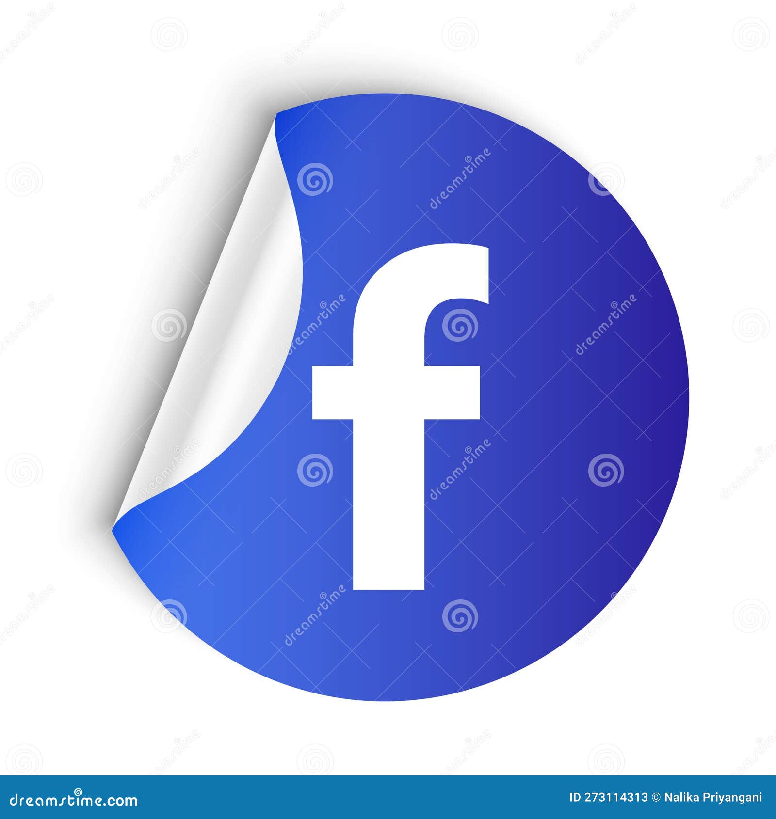 Facebook Logo Icon Sticker. Editorial Stock Photo - Illustration of ...