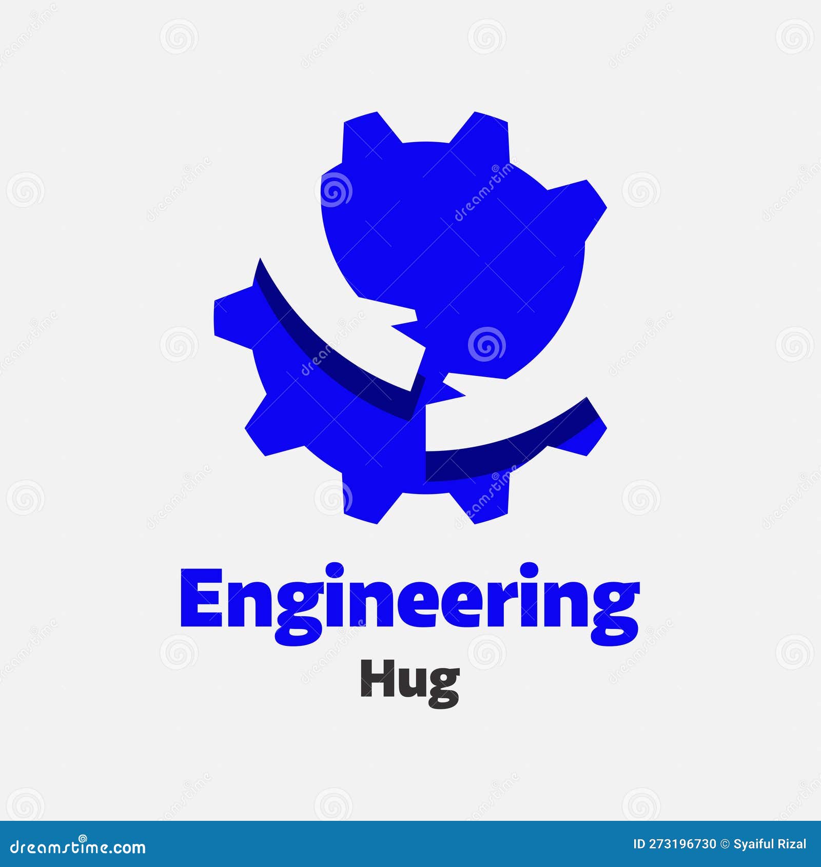 Engineering Hug Logo stock illustration. Illustration of industry ...