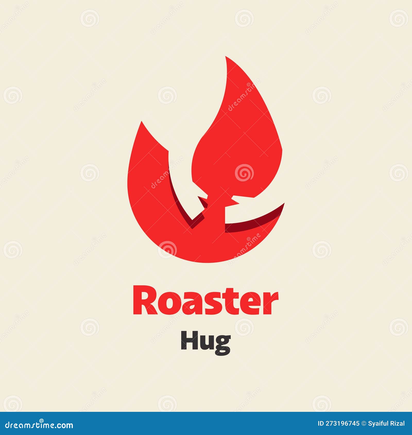 Fire Hug Logo stock illustration. Illustration of heart - 273196745
