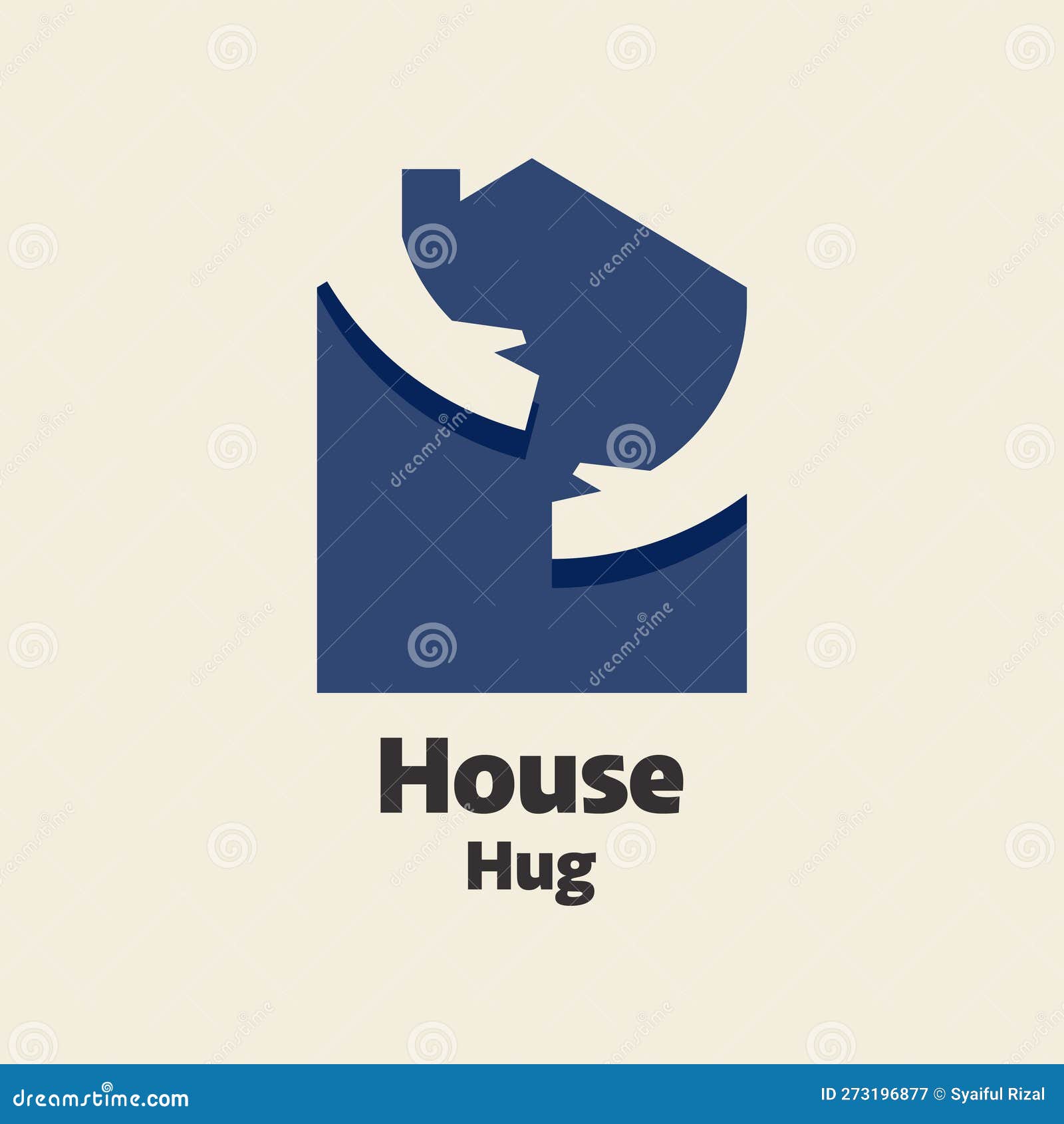 House Hug Logo stock illustration. Illustration of communication ...