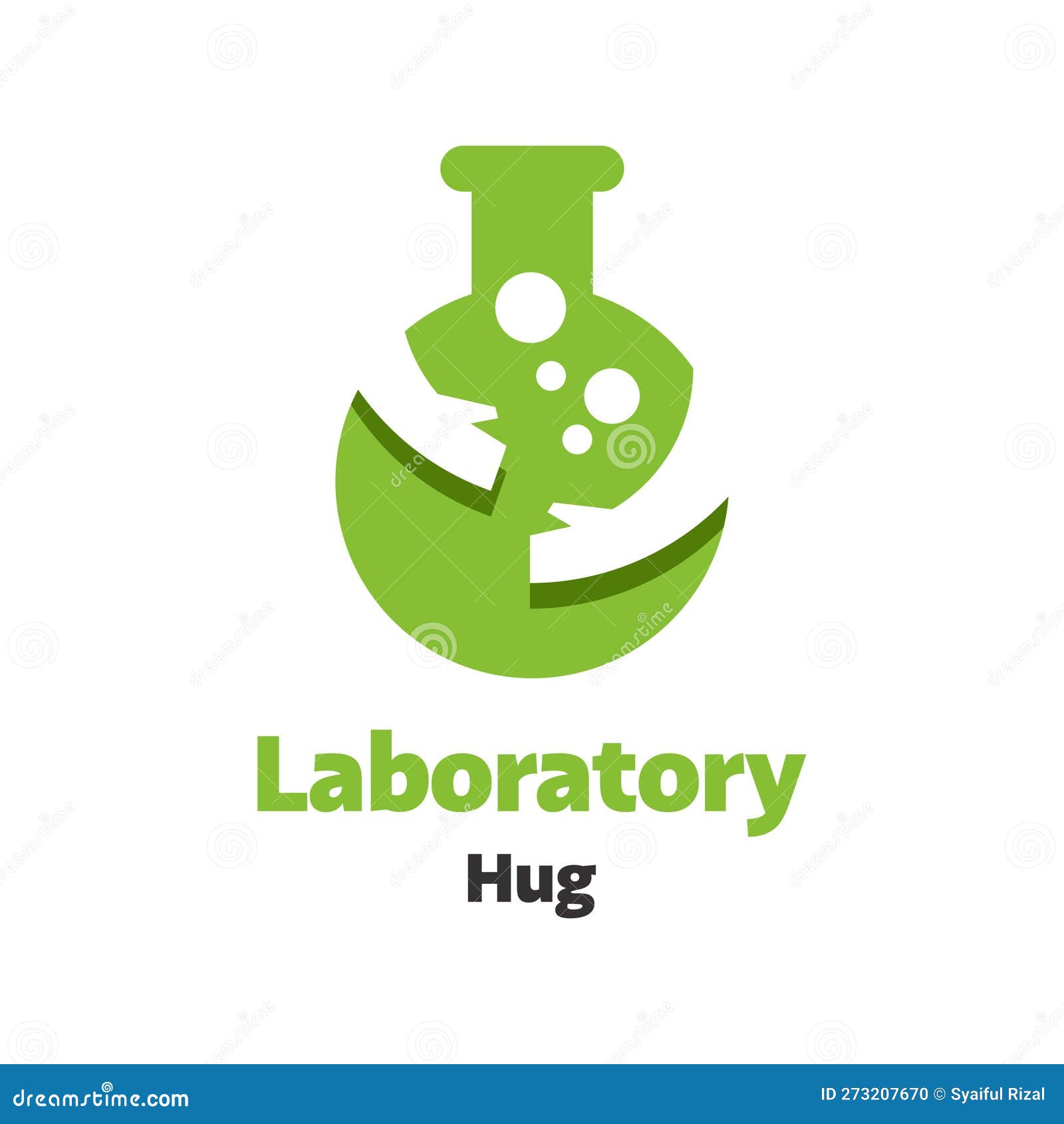 Laboratory Hug Logo stock illustration. Illustration of human - 273207670