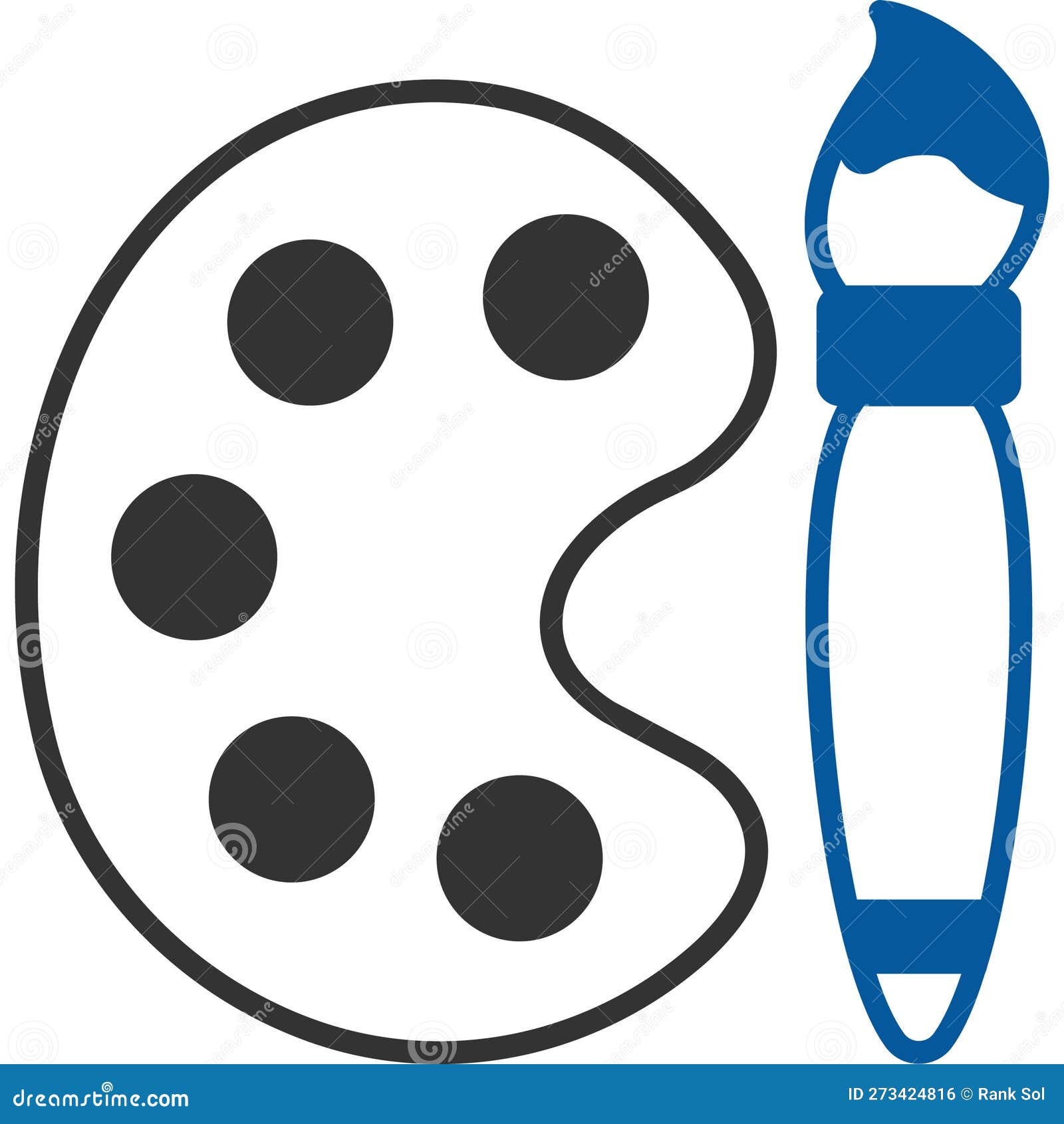 Color Plate Which Can Easily Edit or Modify Stock Vector - Illustration ...