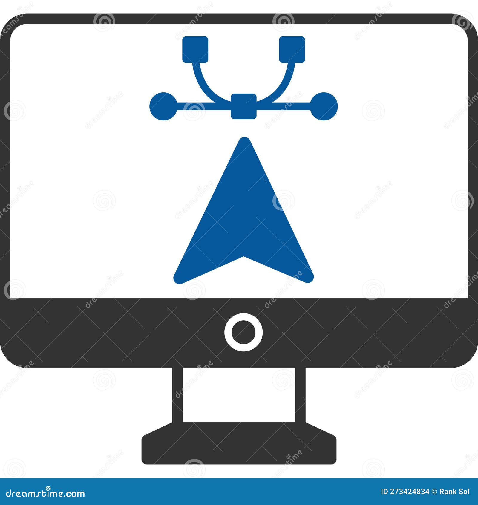Direct Selection Tool Which Can Easily Edit or Modify Stock Vector ...
