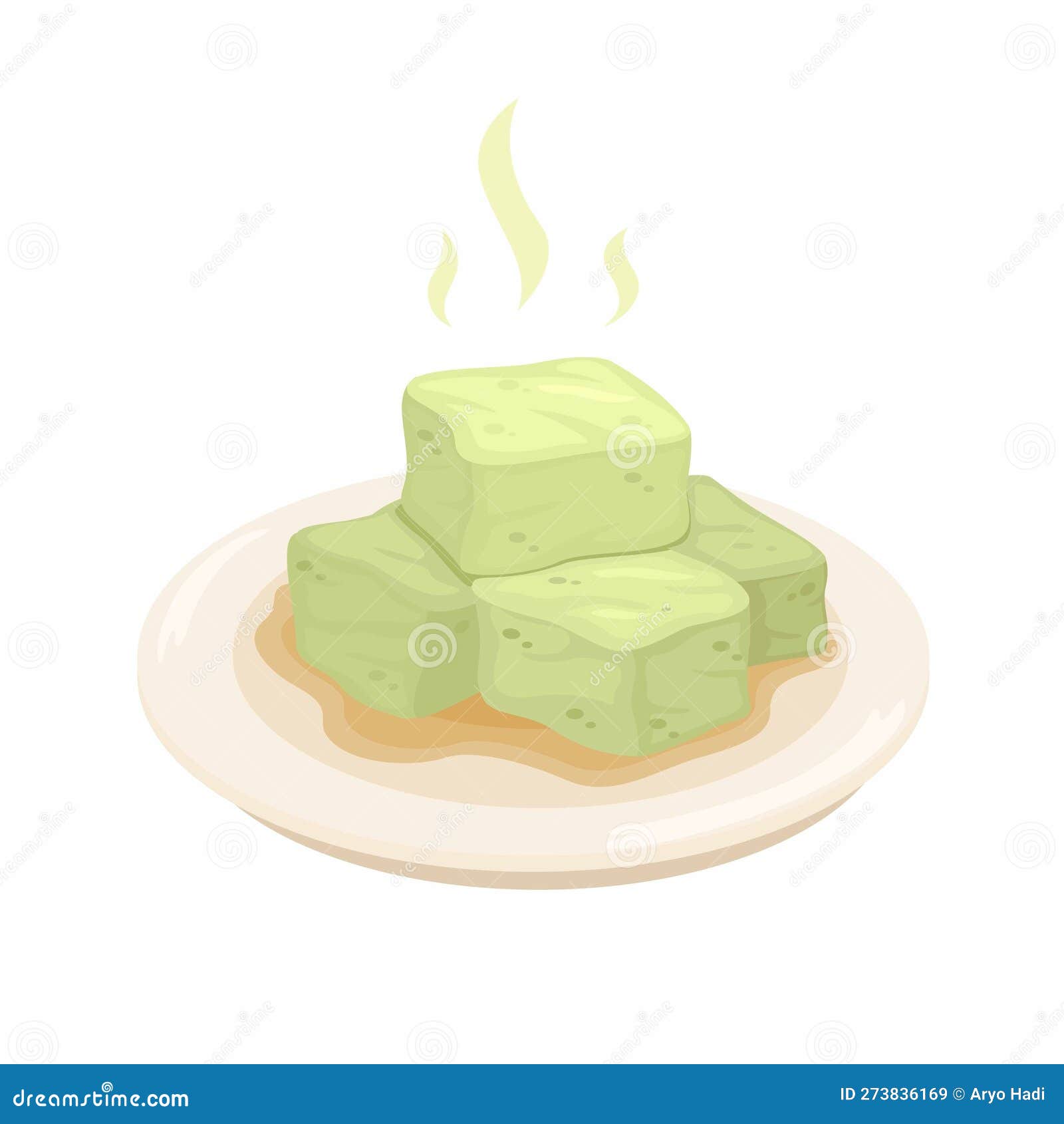 Tofu Food Isolated Cartoon Vector Illustration In Flat Style ...