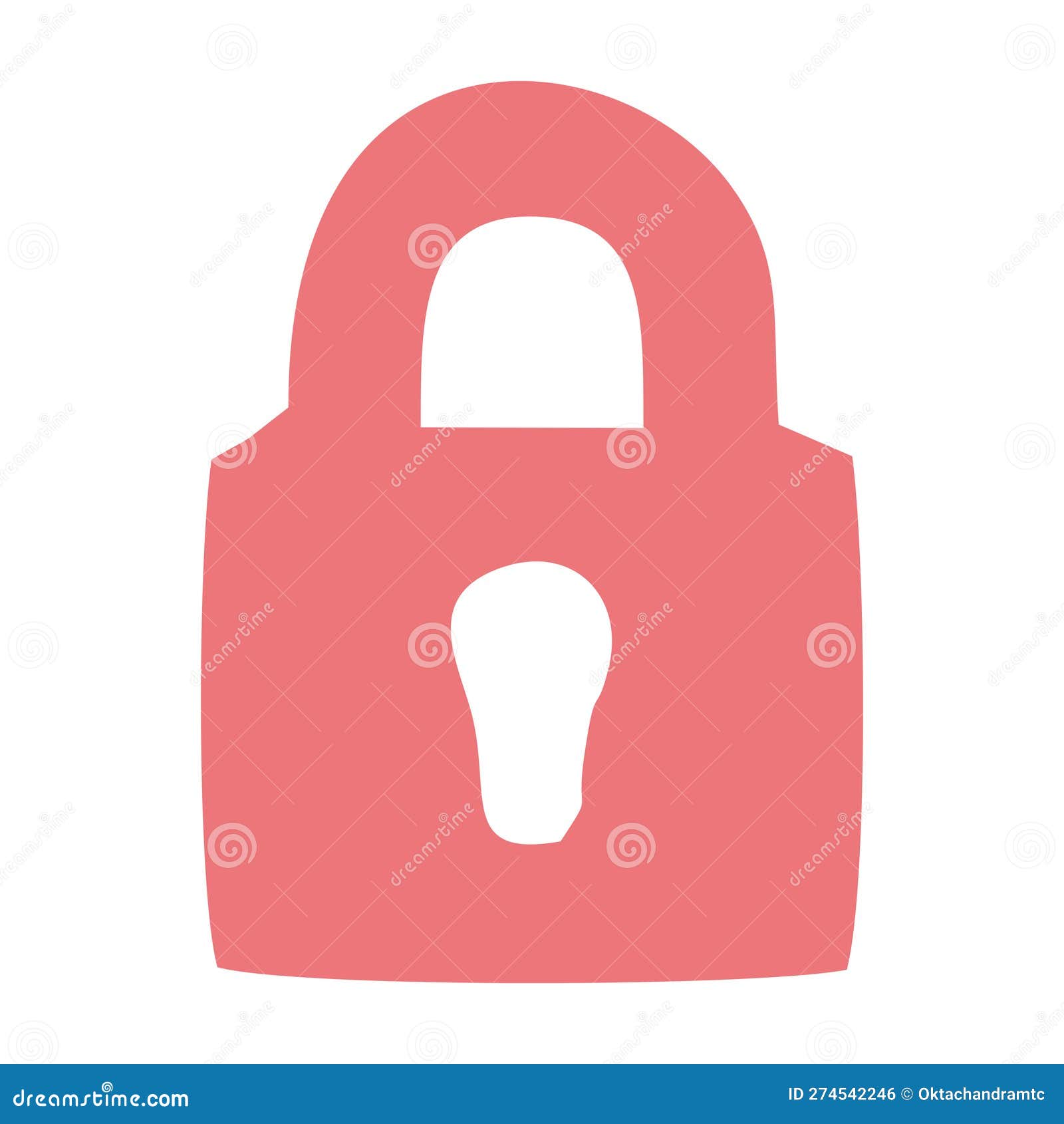 Lock Flat Icon. Padlock Vector Illustration Isolated on White. Padlock ...