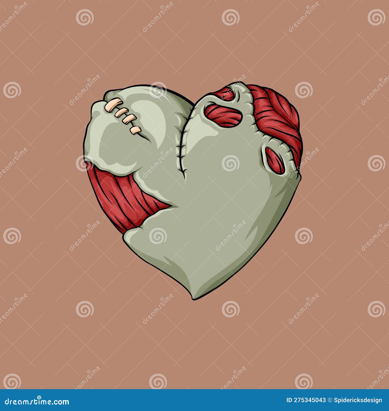 The Cursed Heart #3 - Zombie Heart Stock Vector - Illustration of ...