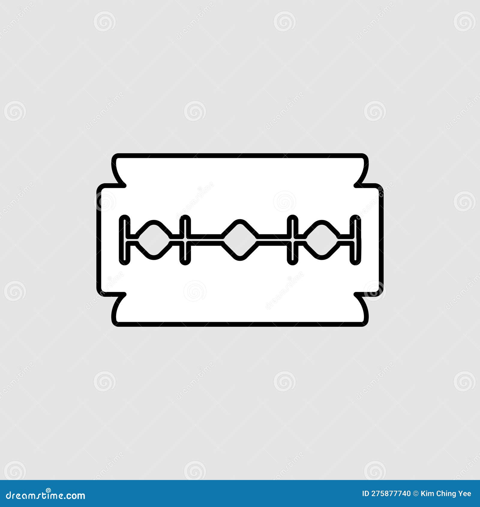 Linear Razorblade Icon From General Outline Collection. Thin Line ...