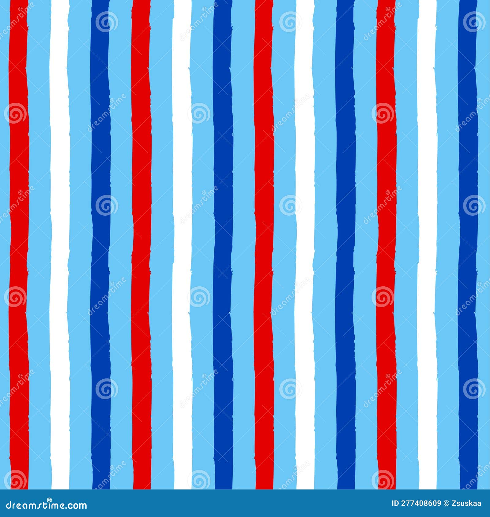 Stripes Pattern Design in USA Colors - Funny Drawing Seamless Lines ...