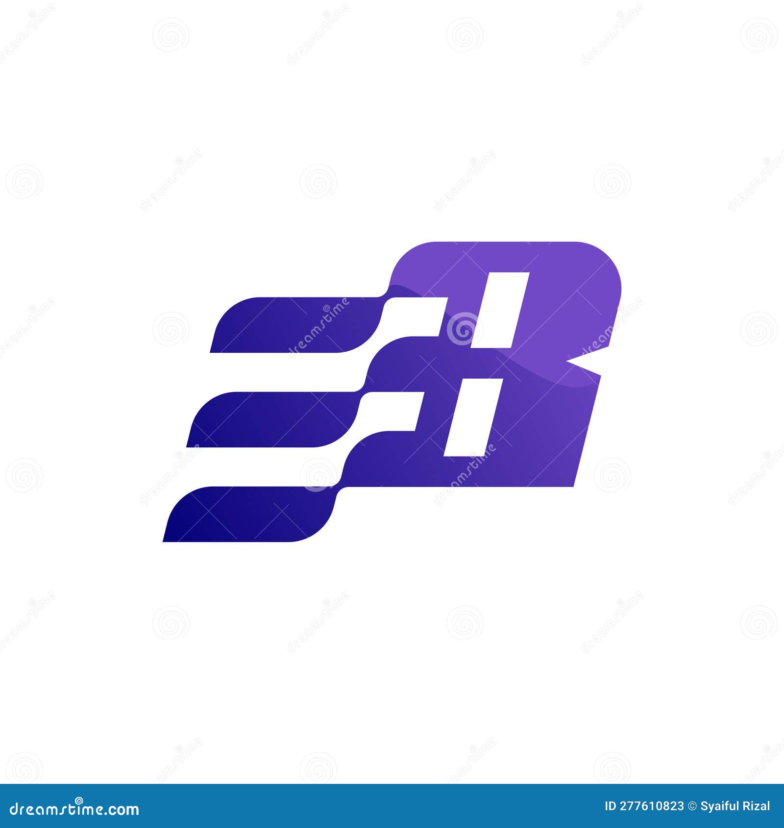 Dynamic alphabet B logo stock illustration. Illustration of symbol ...