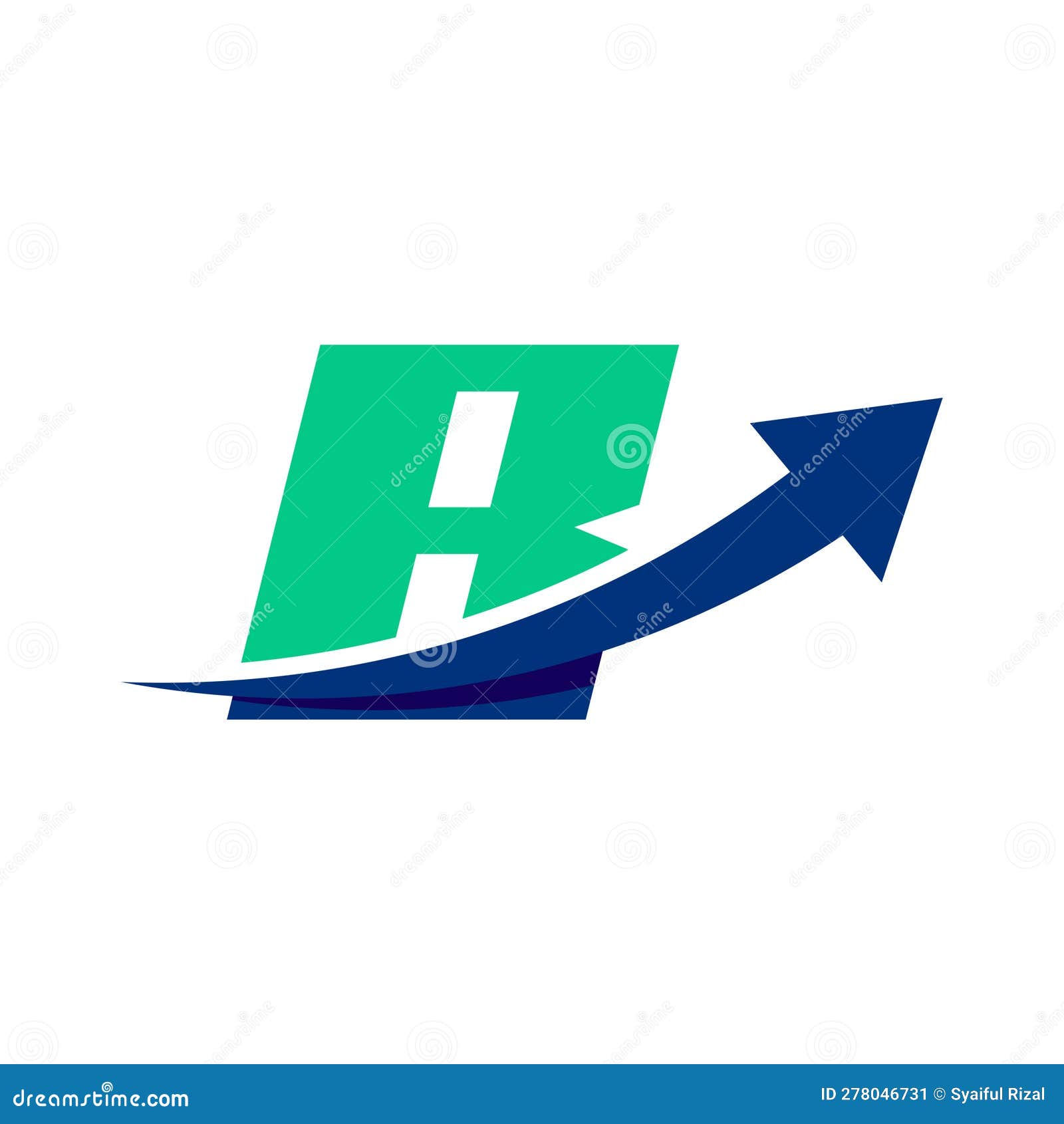 Growth Investment Logo Letter B Stock Illustration - Illustration of ...