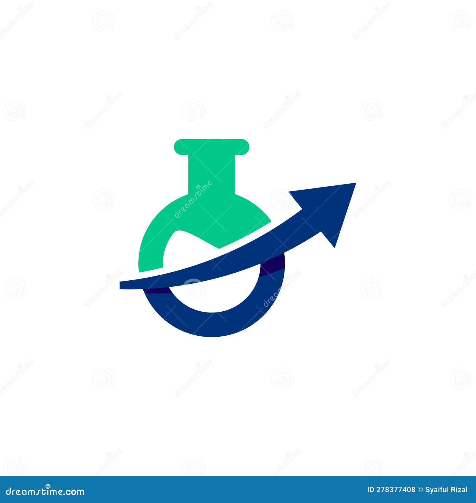 Lab Arrow Logo stock illustration. Illustration of label - 278377408