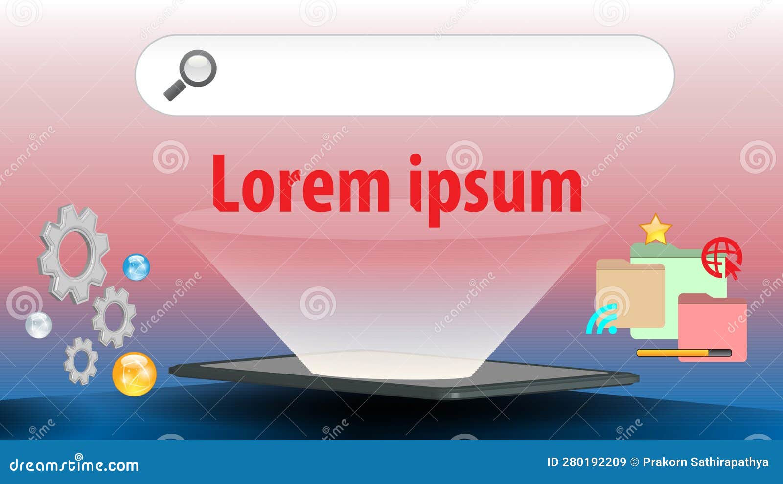 3D Modern Tech Flat Interface Technology Icon Element Stock Vector ...