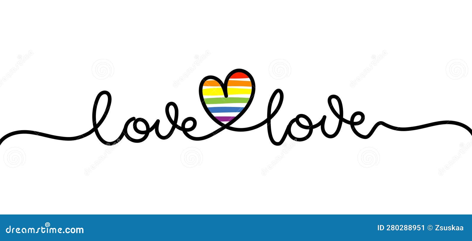 Love is Love - LGBT Pride Slogan Against Homosexual Discrimination ...