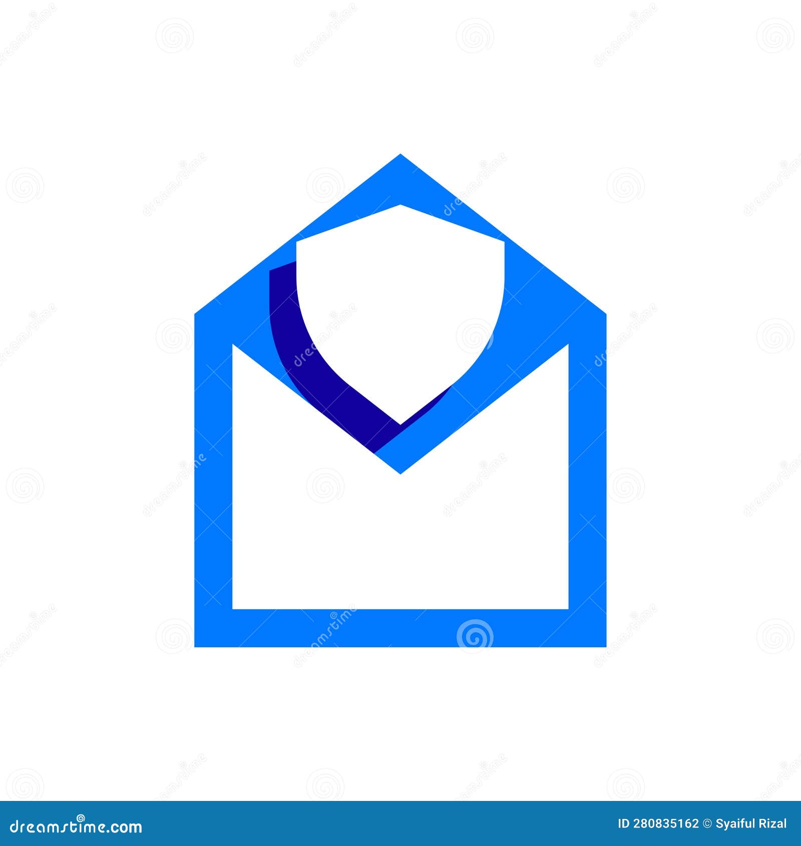 Message Protection Logo stock illustration. Illustration of design ...