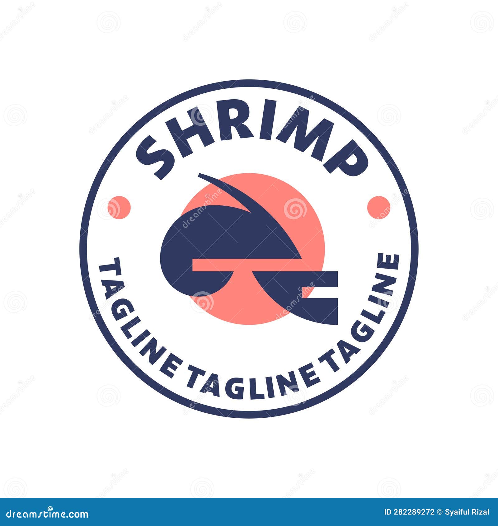 Shrimp logo template stock illustration. Illustration of advertising ...