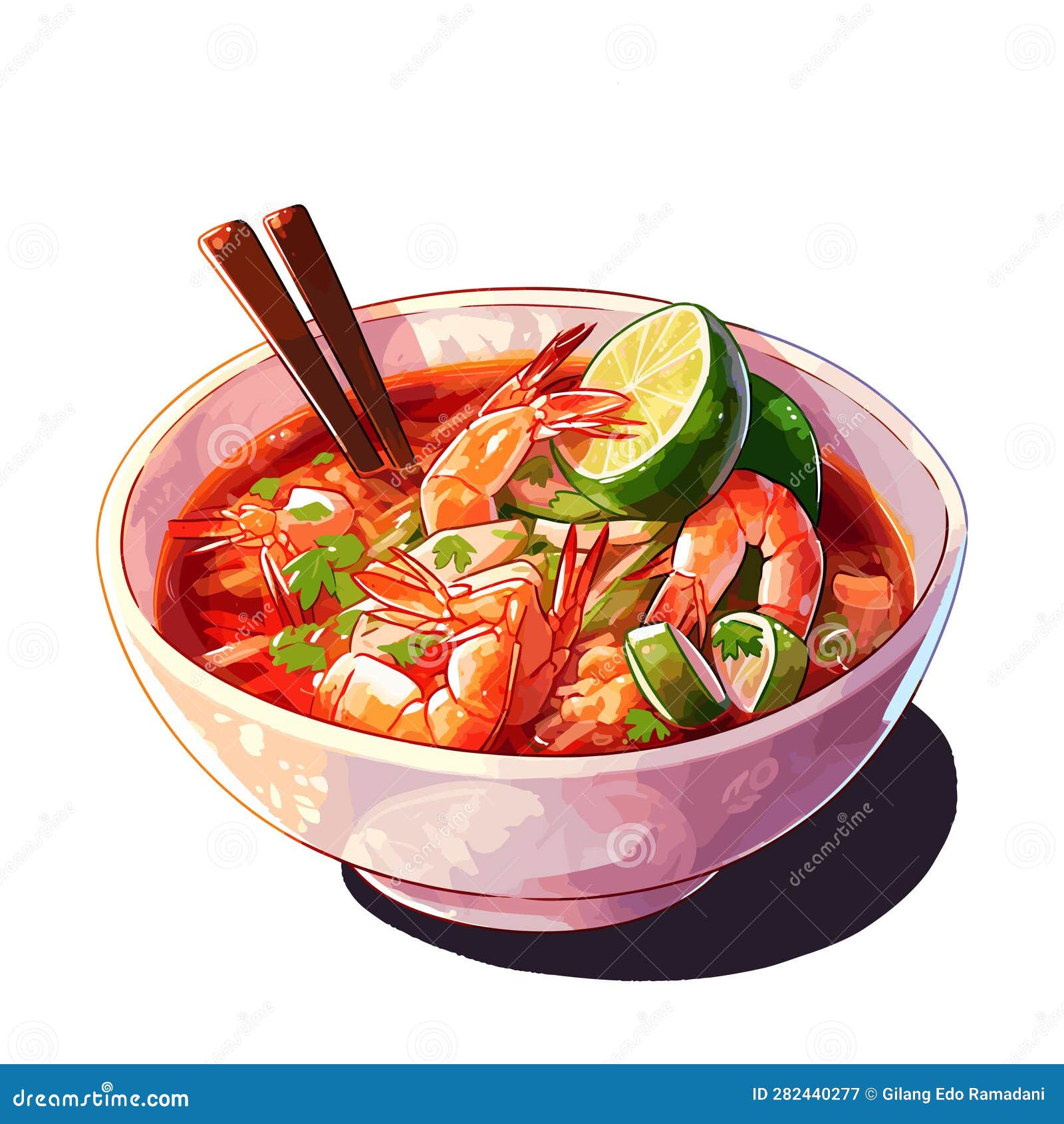 Pad Thai Vector Art the Iconic Thai Dish from Thailand Stock Vector ...