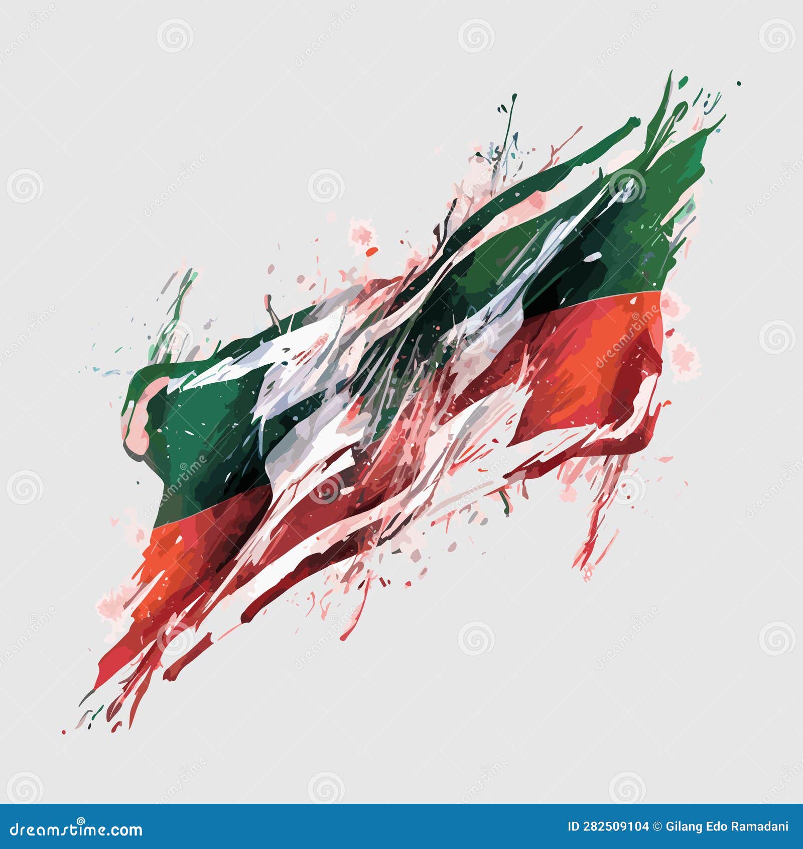 Abstract Flag Vector Art Street Art Style Stock Vector - Illustration ...