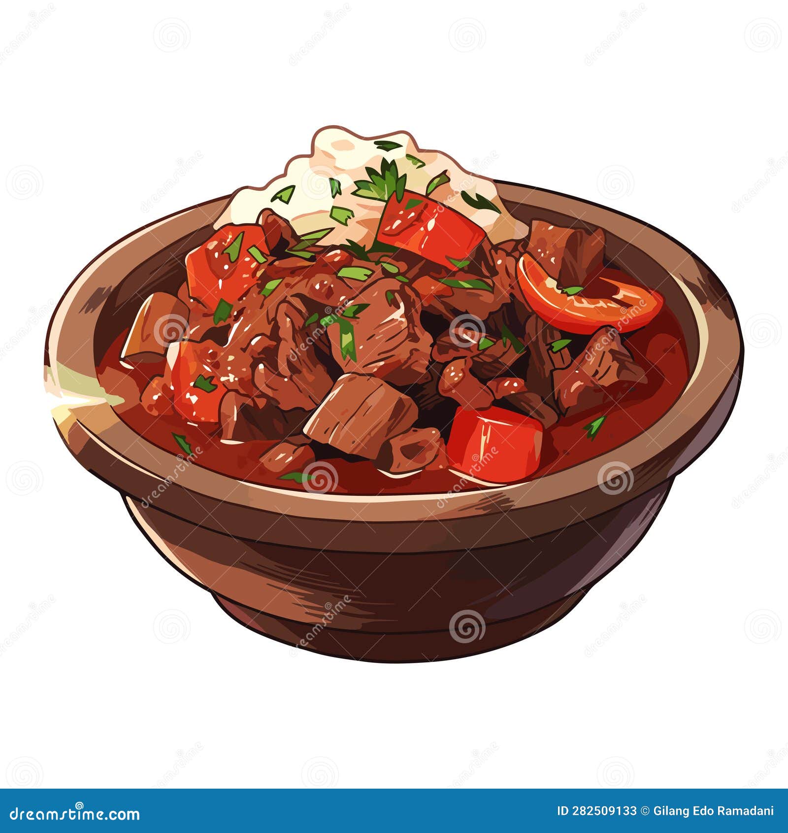 Hot Goulash Soup Vector Art Free Stock Vector - Illustration of fish ...
