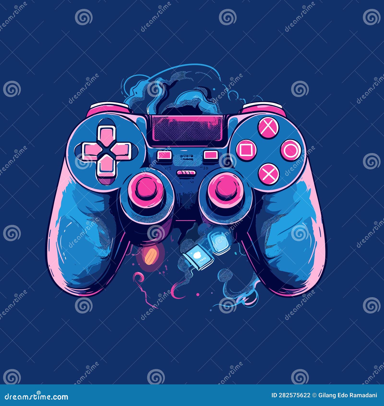 Game Console Stick Simpel Design Vector Ilustration Stock Vector ...