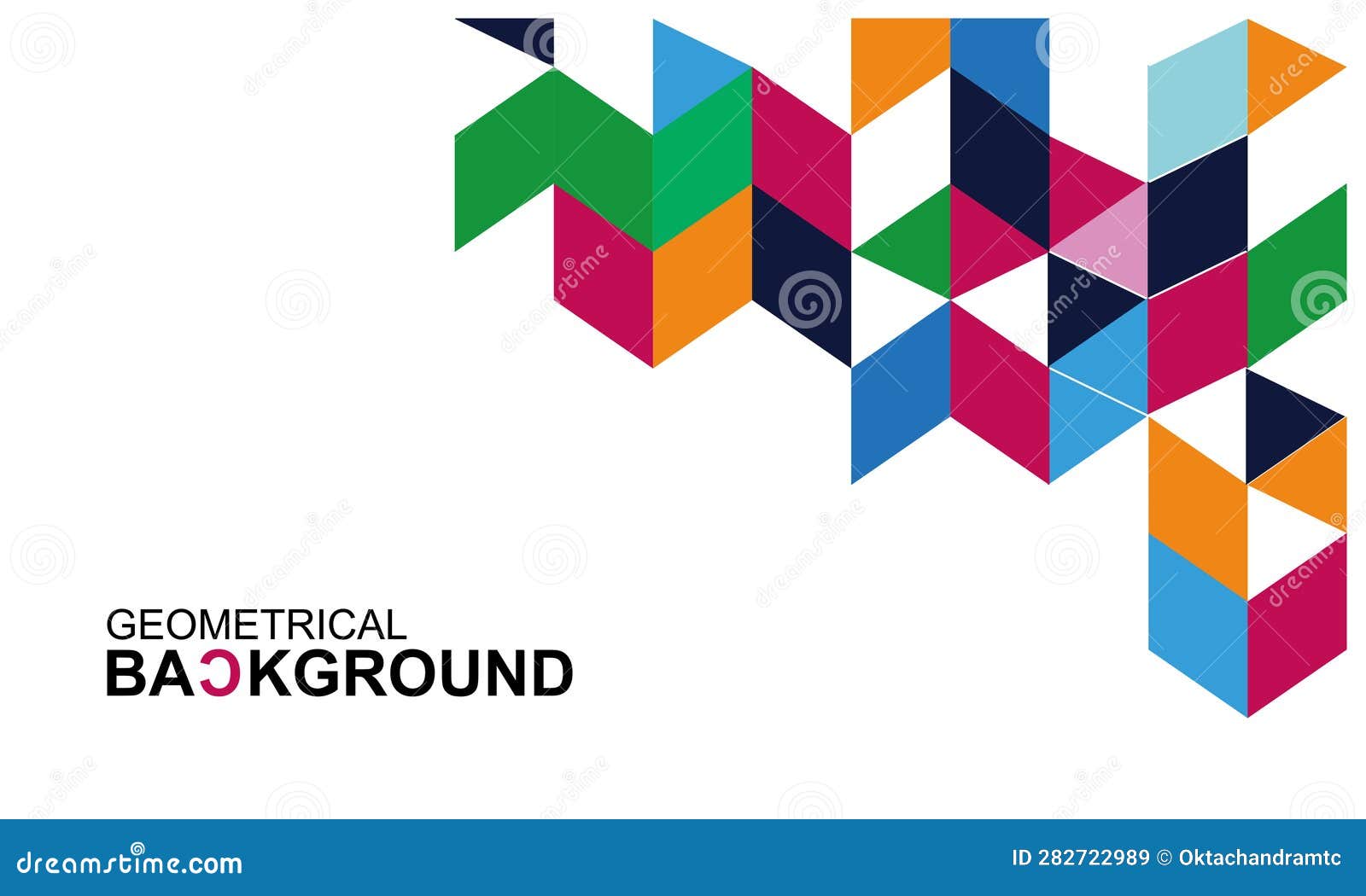 Abstract Geometric Background with Place for Your Text. Vector ...