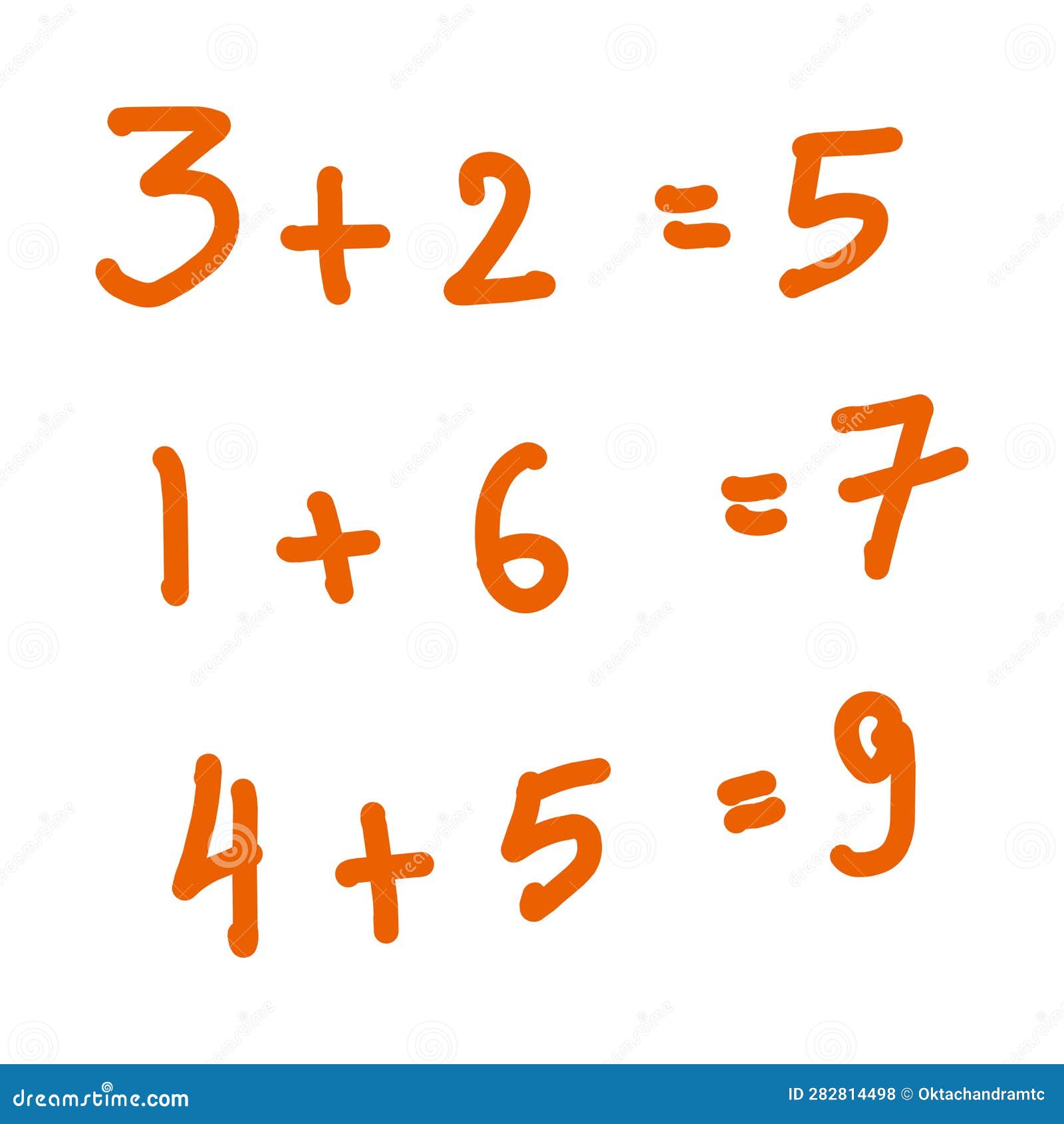 Vector Set of Hand Drawn Numbers, Punctuation Marks and Punctuation ...