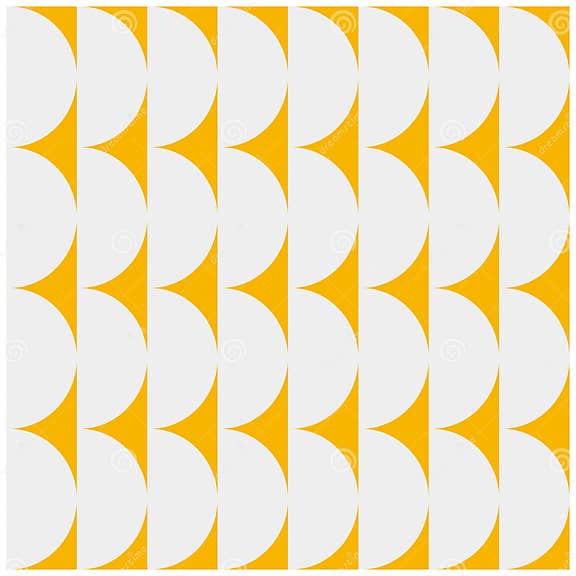 White Background Illustration Design with a Regular Semi-circle Pattern ...