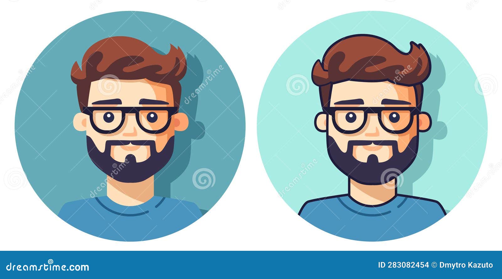 User Icon. Avatar Set. Vector Set of Colored Userpics Stock Vector ...