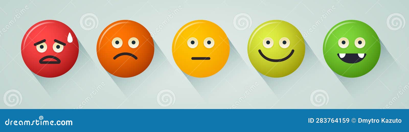 Likert Scale. Rating Scale Or Pain Scale In The Form Of Emoticons ...