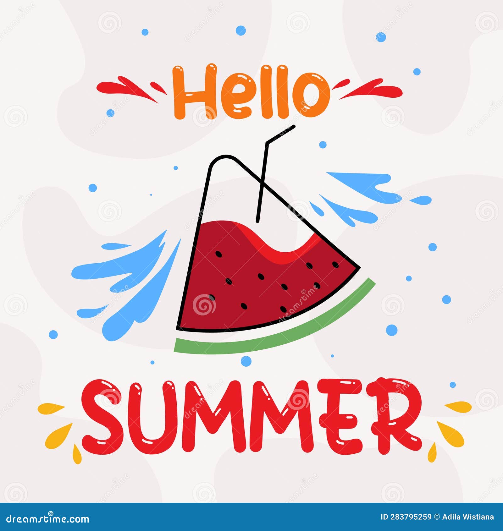Welcome Summer or Hello Summer Concept Vector Stock Vector ...