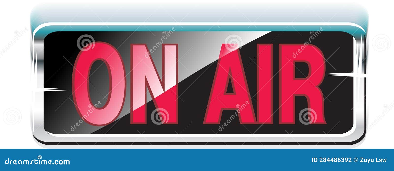 On AIR Message Studio Sign. Radio Recording Studio on Air Light Box for ...