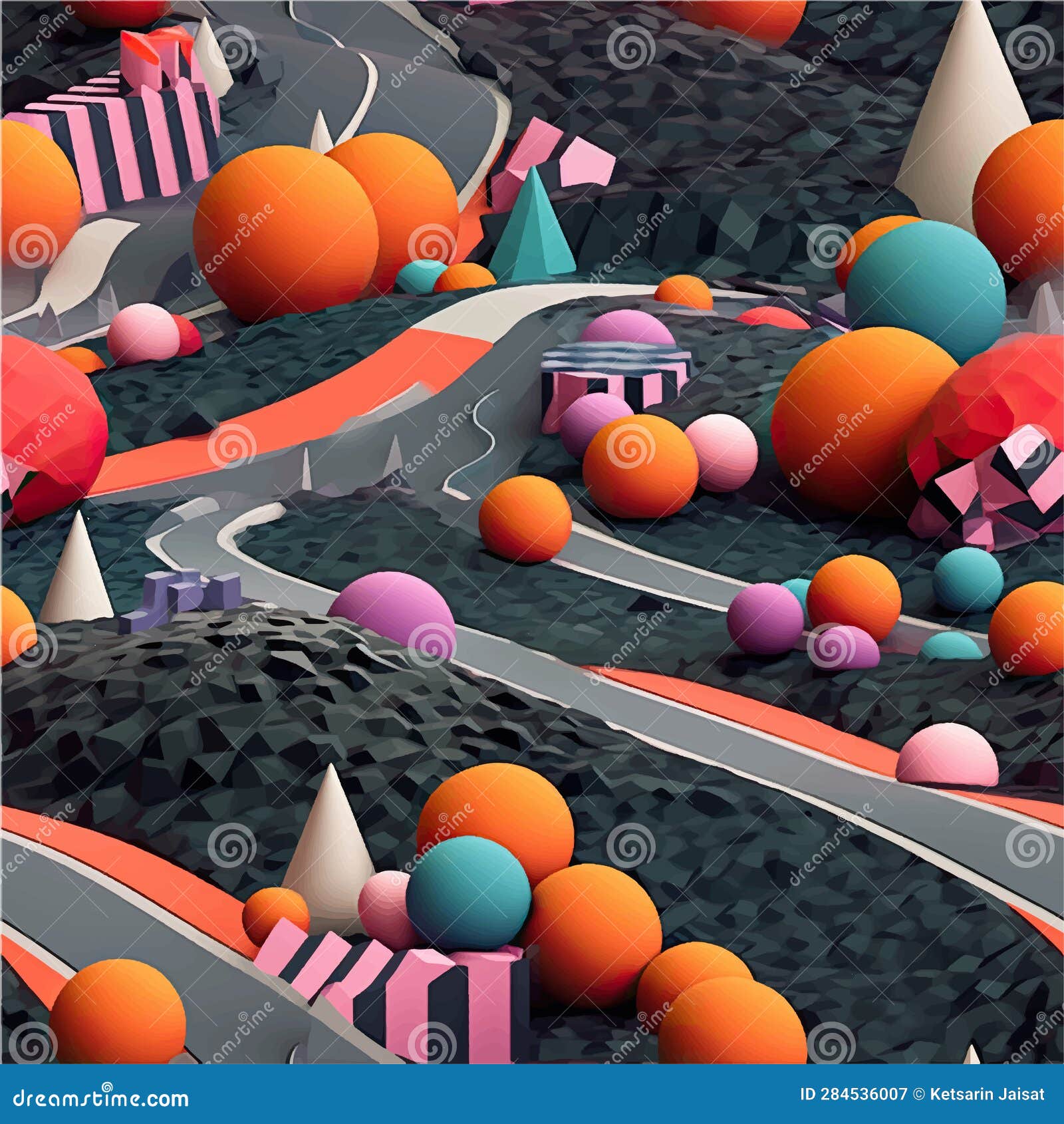 3d Road Wallpaper, Background Illustrations Stock Image - Image of ...